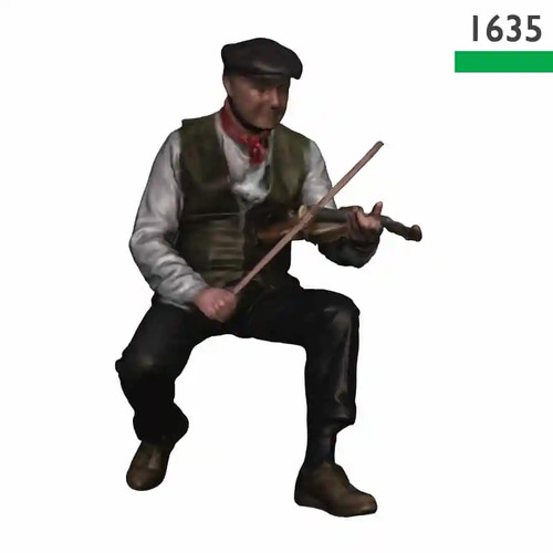 Seated Fiddle player | TierneyModelRailway