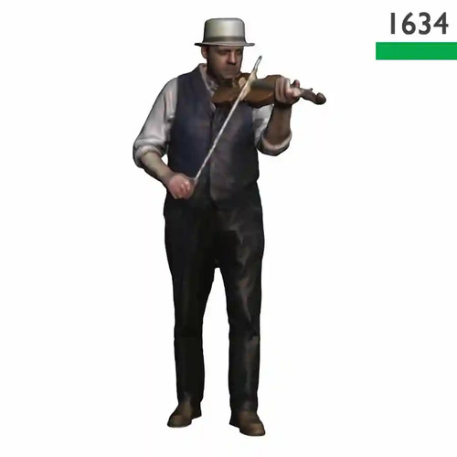 Standing Fiddle player | TierneyModelRailway