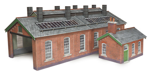 DOUBLE TRACK ENGINE SHED - BRICK | TierneyModelRailway