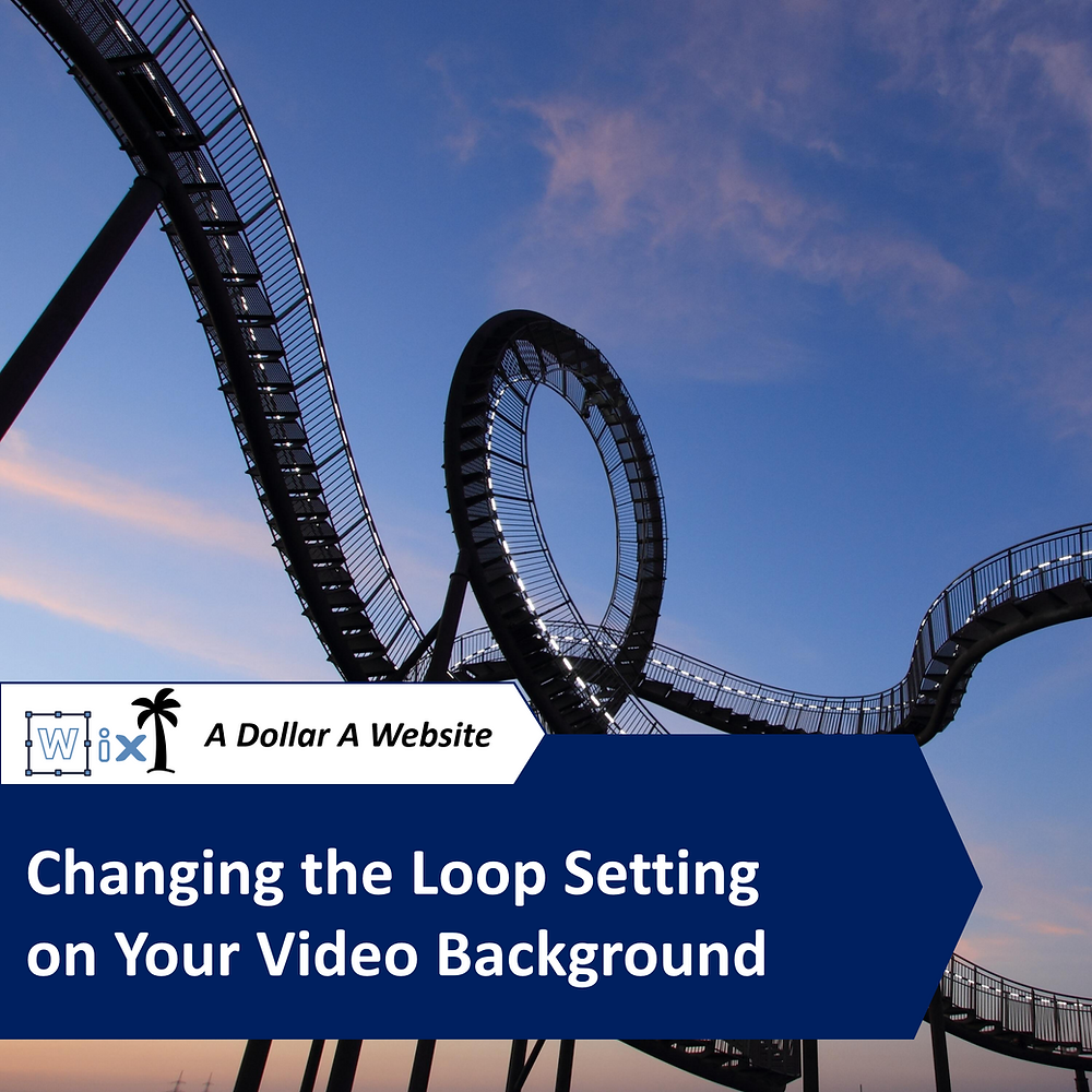 Wix Editor: Changing the Loop Setting on Your Video Background