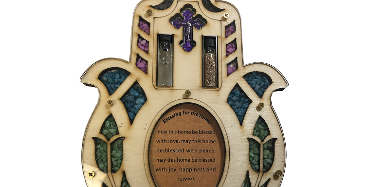 16CM 2 Holy items Wall hanging | Holy Land Christians