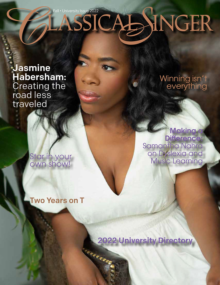 Soprano Jasmine Habersham is the cover story for the Fall 2022 edition ...
