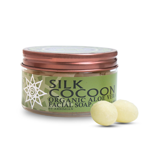Aloe Vera Silk Cocoon Organic Facial Soap 108 g. | Eli Sloth