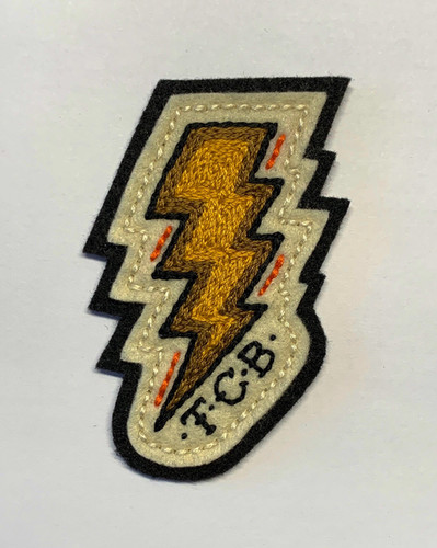 Yellow & Gold TCB Lightning Bolt Patch | Fast Doll