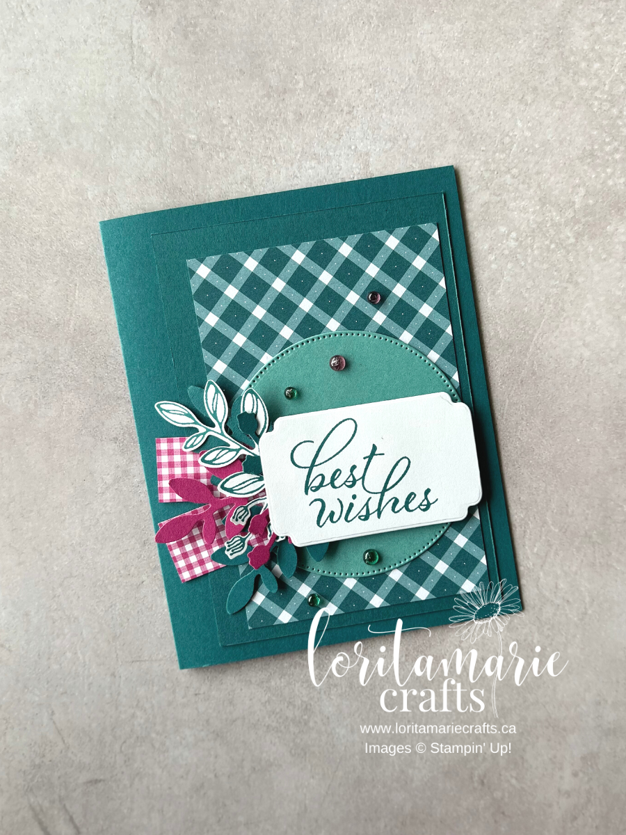 Layering Leaves Stamp Set with Glorious Gingham DSP