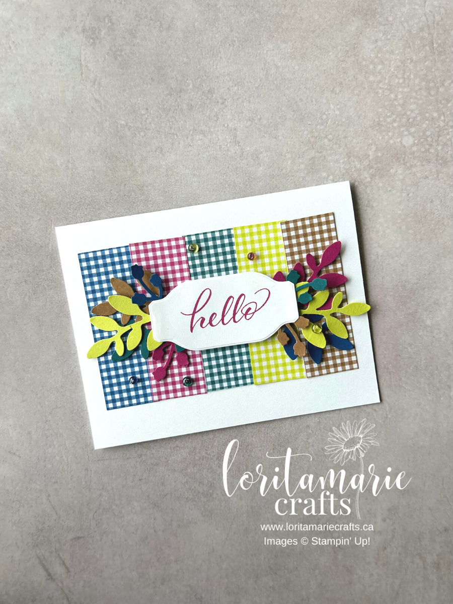 Layering Leaves Stamp Set with Glorious Gingham DSP