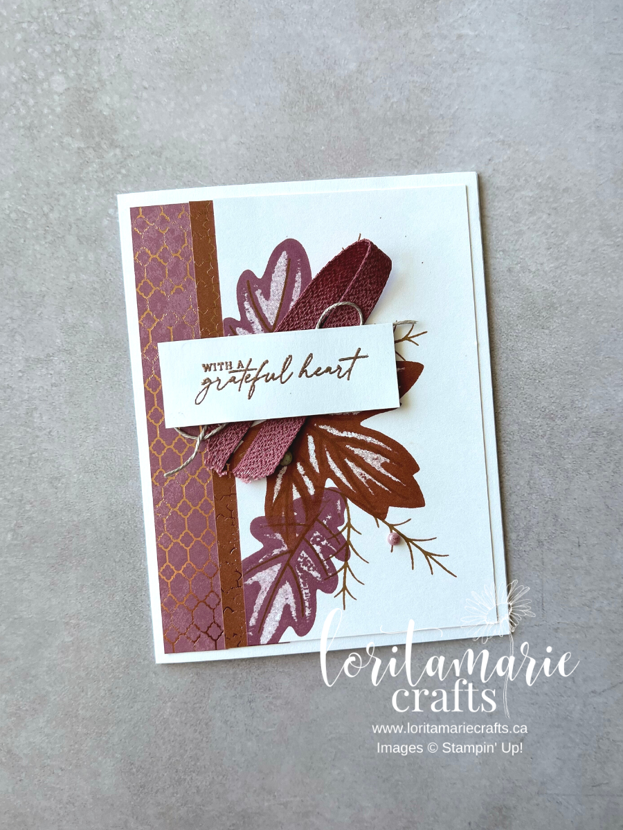Fall & Thanksgiving Card Making Ideas with the Autumn Leaves Stamp Set