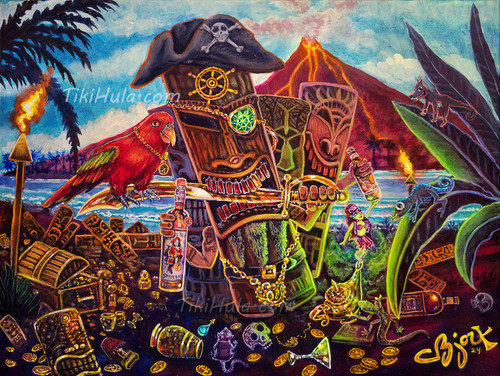 Tiki Treasure Island | CBjork Art