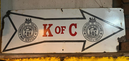 K of C Chaveliers De Colomb Enamel Sign | The Lucky Magpie