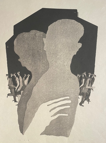 AOKI,Tetsuo [white hand] woodblock | Yoseido Gallery