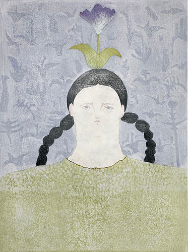 KAWAMURA,Sayaka [my flower #1 '23] woodblock | Yoseido Gallery