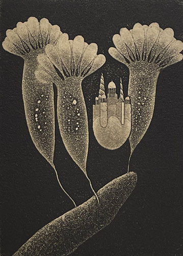 RISHO,Shigeo [old friend `99 ] copperplate | Yoseido Gallery