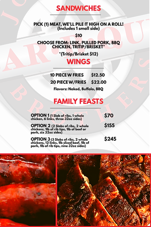Menu | Johnson Brothers BBQ