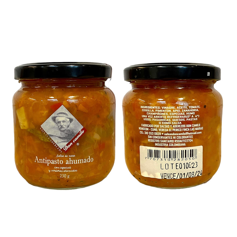 Antipasto ahumado de verduras 230g Don Camilo | mercavicola