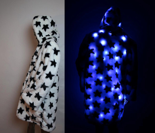 Star Festival Fur coat-Light Up Faux Fur Coat - Center of The Universe ...