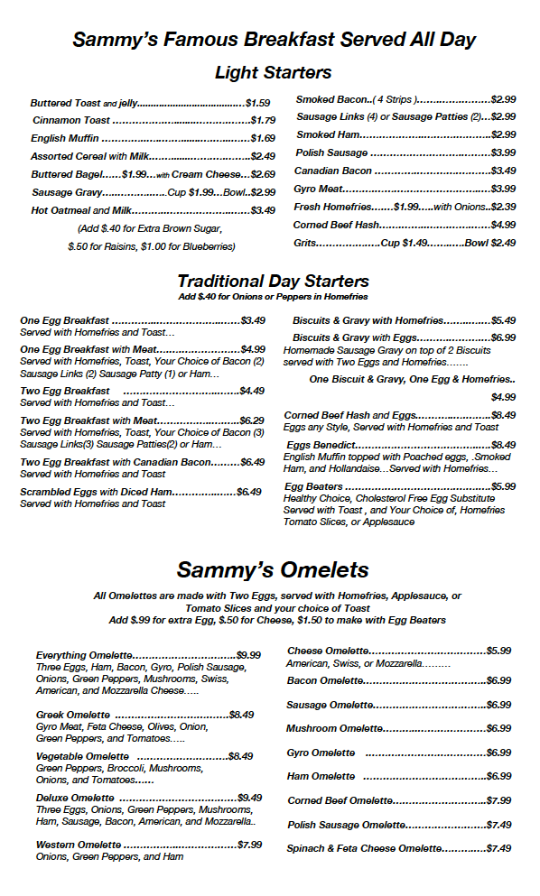 Sammy's Family Restaurant