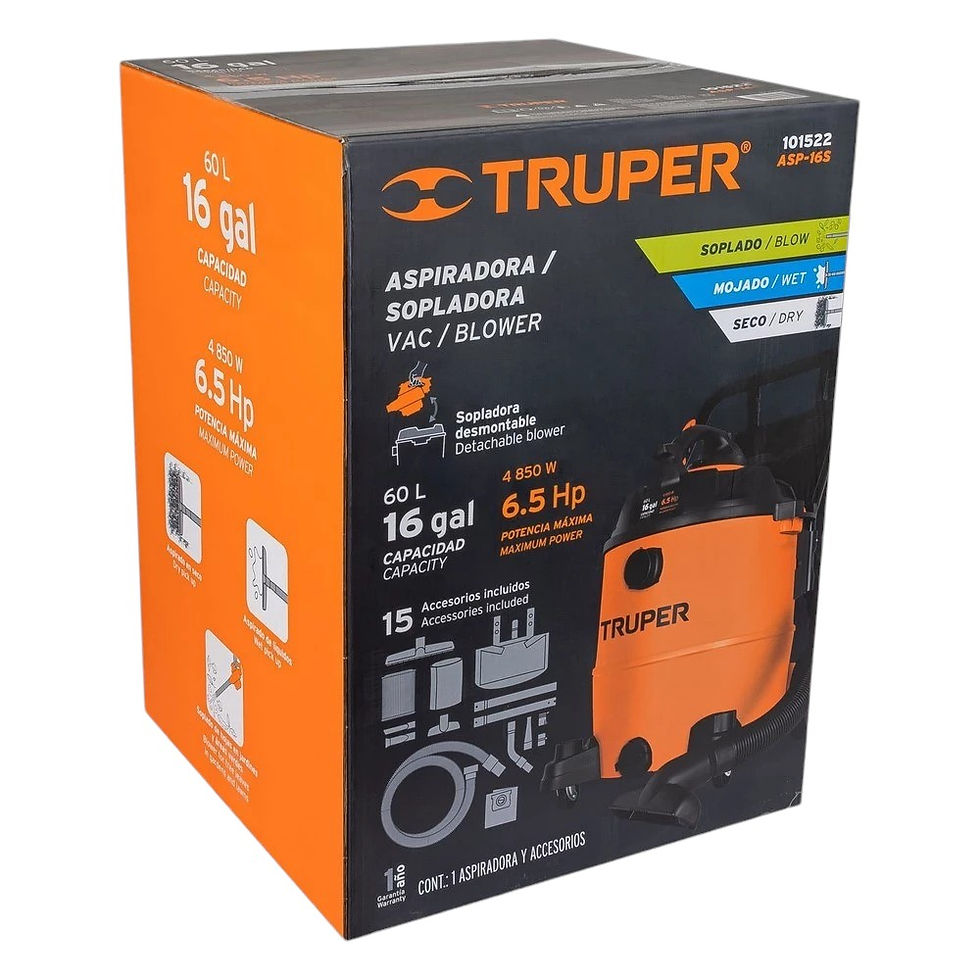 Aspiradora de 12 gal, Truper ASP-12 | Ferretec JR