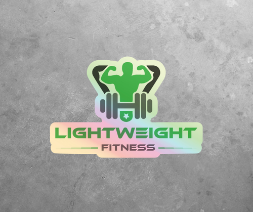 Holographic Green Man Sticker | Lightweight Fitness