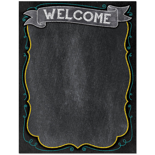 WELCOME CHART (CHALK) | Classdecorations