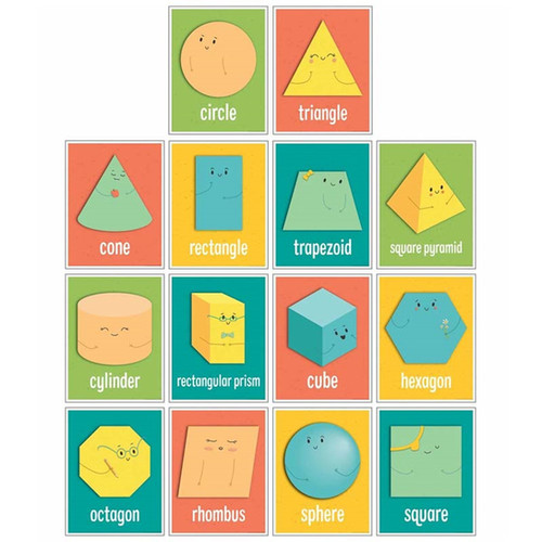 MINI POSTERS: SHAPES POSTER SET GRADE K-2 | Classdecorations