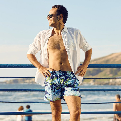 Classic Botanical Sustainable Swim Trunks | Lifeguard LI