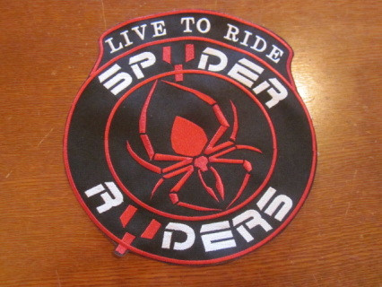 LIVE TO RIDE SPYDER RYDER CREST/INSECT/ 4"/6"/10" | lynnsembroidery