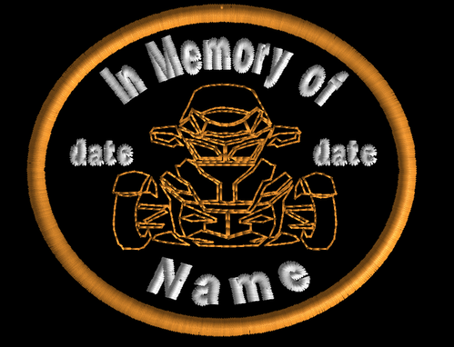 canam spyder memorial patch | lynnsembroidery