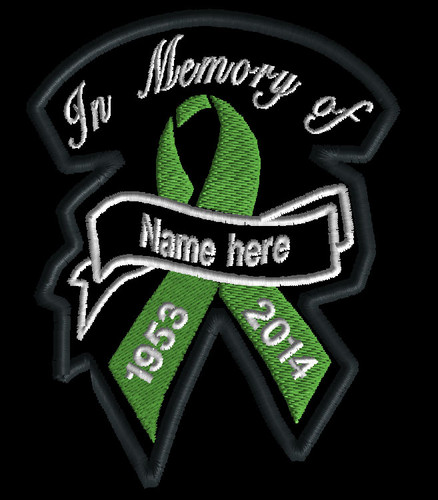 In memory of ribbon patch | lynnsembroidery