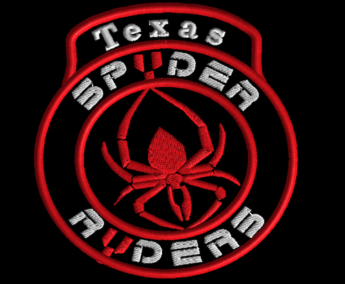 Texas SPYDER RYDER CREST/INSECT/ 4"/6"/10" | lynnsembroidery