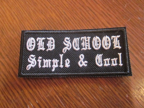OLD SCHOOL SIMPLE & COOL PATCH | lynnsembroidery