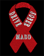 madd drive sober ribbon | lynnsembroidery