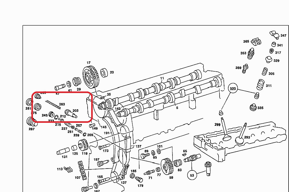 Mercedes M110 Timing Chain Tensioner No:- 110 050 06 11, 1100500611