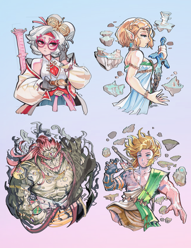 “Legend of Zelda TOTK" Sticker Sheet | cmetzner