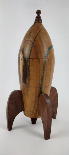 12" Three Stage Rocket (Jewelry, Trinket, Treasure Box or Candy Dish ...