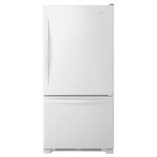 Whirlpool 19CF 33" Width Freezer on Bottom White Refrigerator | Fox ...