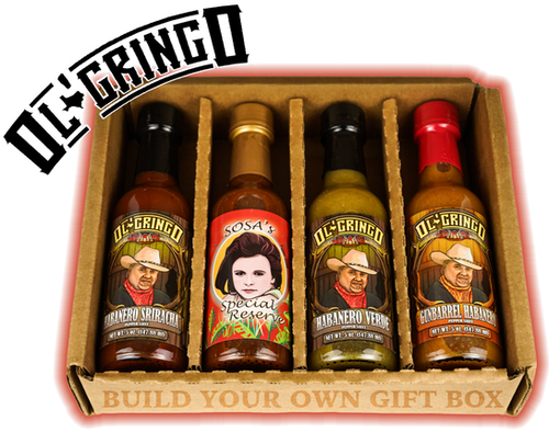 Build Your Own 4-Pack – Custom Hot Sauce Gift Box | Ol' Gringo Chile Co.