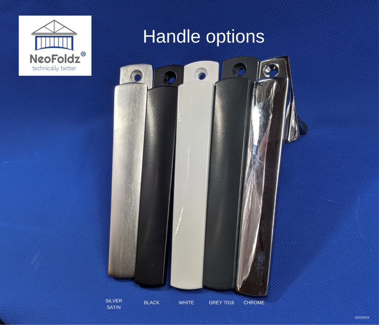 Open new bifold doors with these slave door handles including new satin