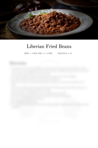 Liberian Fried Beans | The Goddess Brands