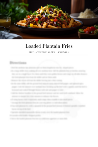 Loaded Plantain Fries | The Goddess Brands