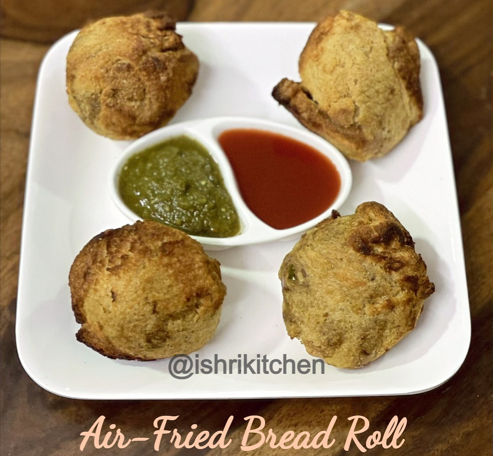 Air Fried Bread Roll | Ishri's Kitchen Recipe