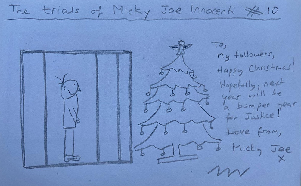 Cartoon: 'The trials of Micky Joe Innocenti #10' by Michael Naughton