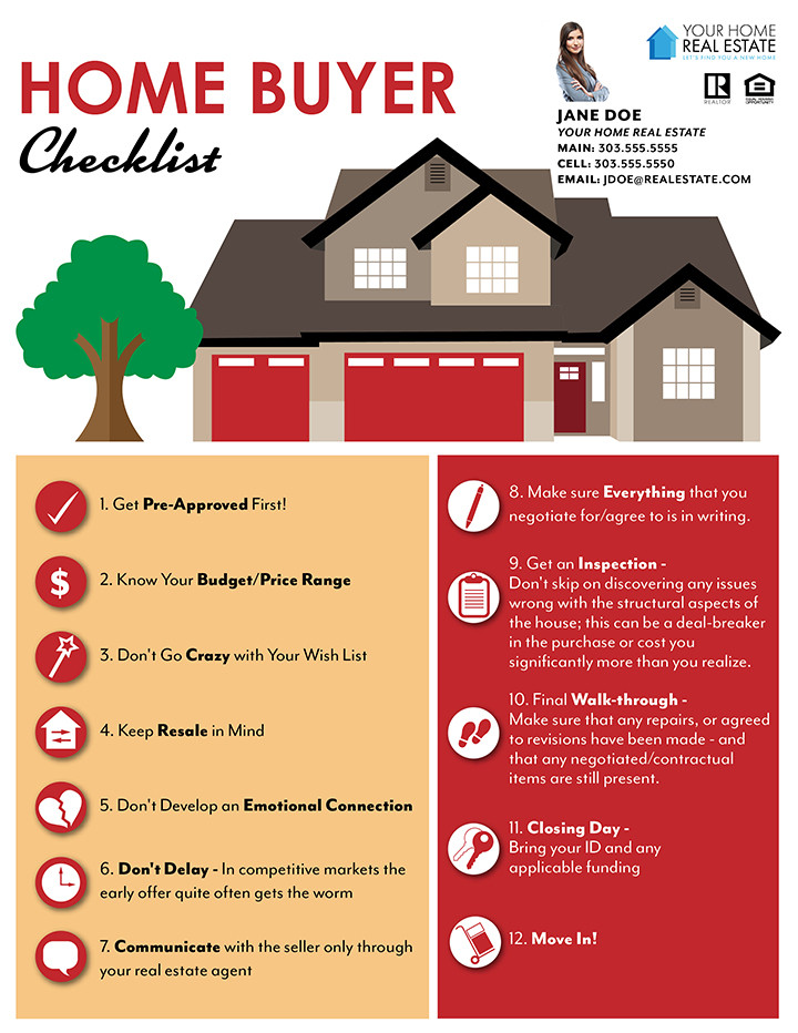 Home Buyer Checklist | ET Marketing