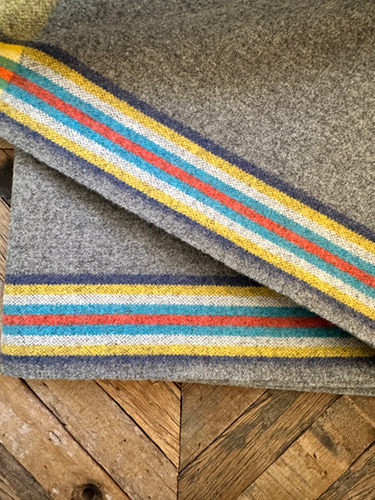 Grey American Wool Trade Cloth & 4 Way Blanket | Teton Trade Cloth