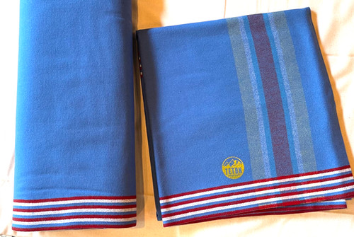 Patriot Blue Wool Trade Cloth & 4 Way Blanket | Teton Trade Cloth