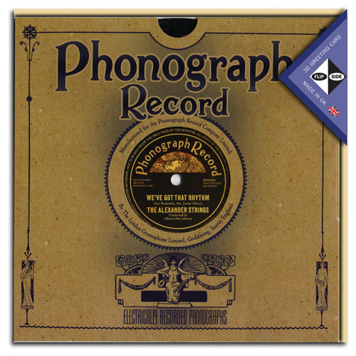 Phonograph 1920’s Record card