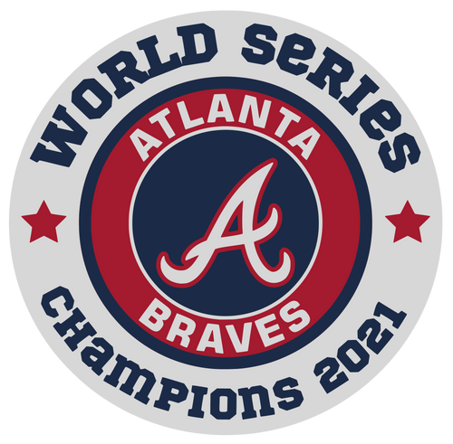 Round Atlanta Braves Sticker | Prints2Stickers