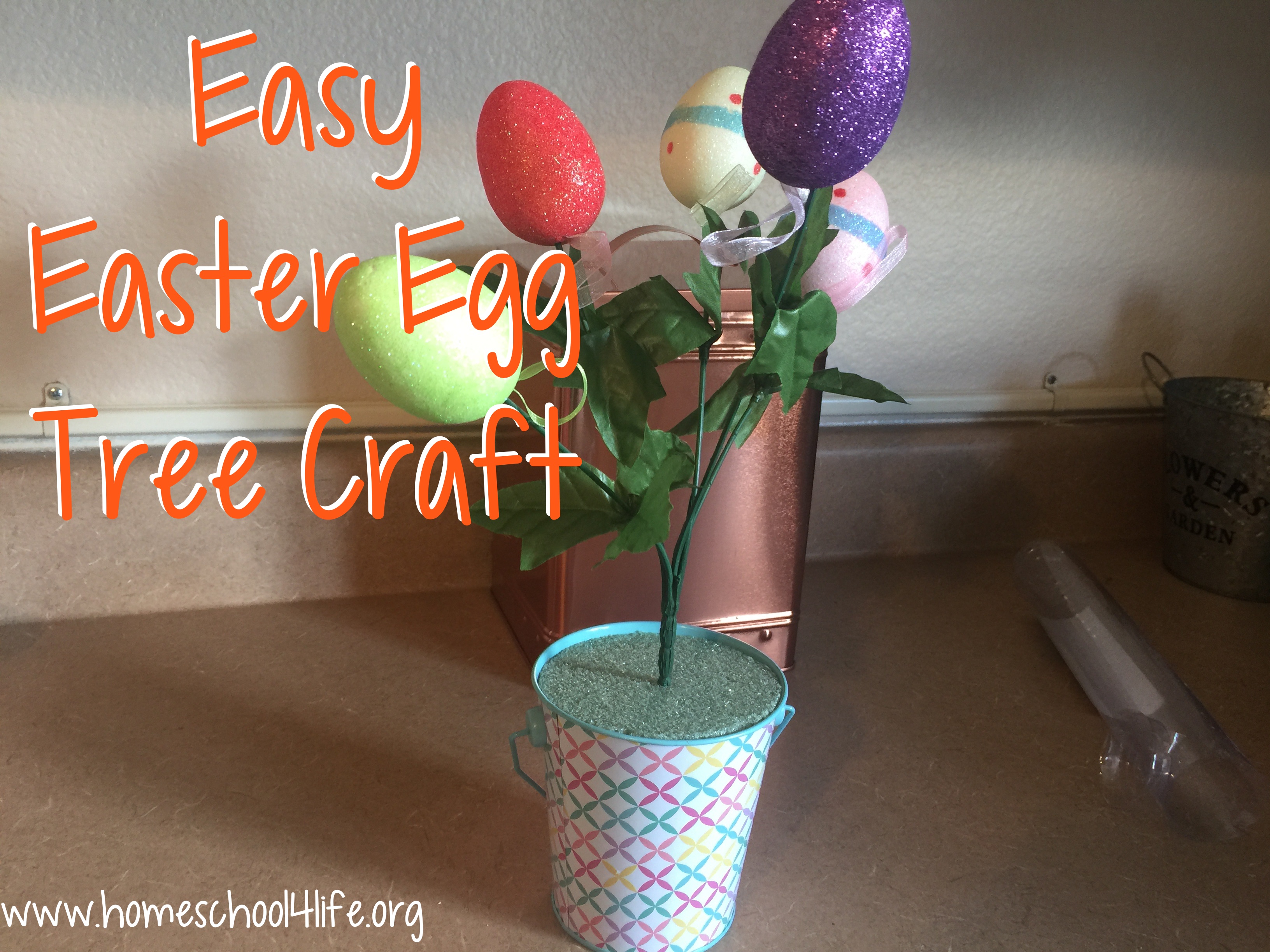 Easy Easter Egg Tree Craft | www.Homeschool4Life.org / Where ...