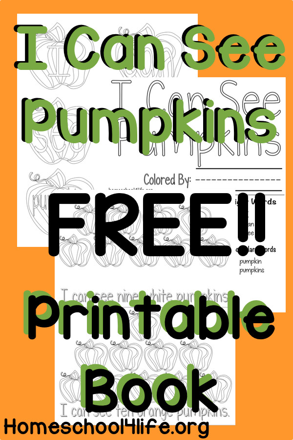 I Can See Pumpkins Printable Book