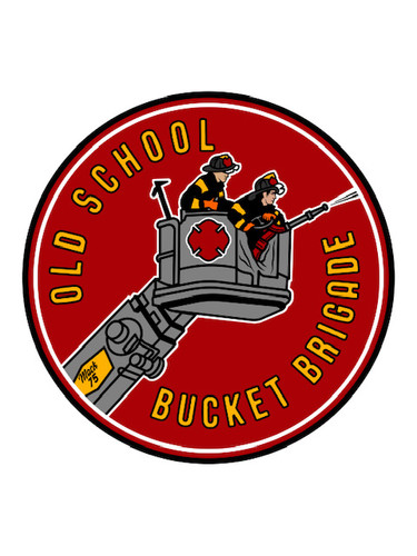 Old School Bucket Brigade Sticker | mikeciampo.com
