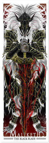 Malekith 2ftx6ft Canvas or 14in x 34in texture Print | TERRY HUDDLESTON ART